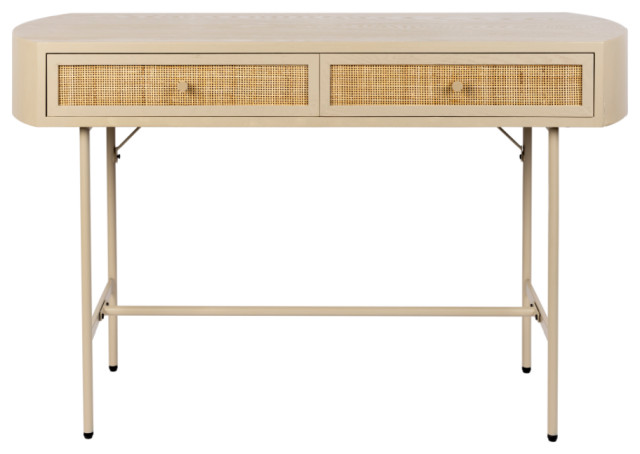 Beige Console Table With Drawers, DF Amaya - Tropical - Console Tables ...