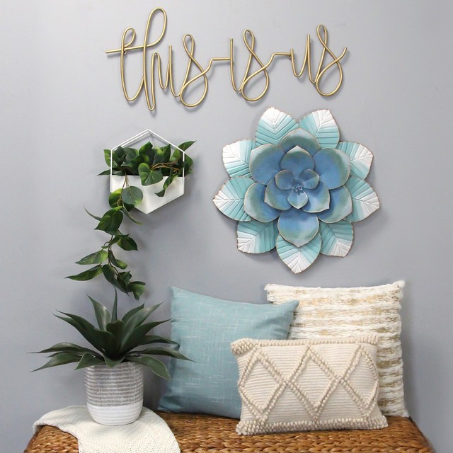 Stratton Home Decor This is Us Metal Script Wall Art - Contemporary ...