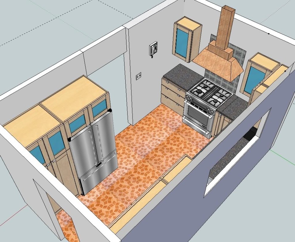 Slide-in range in front of window -- what to do for backguard?