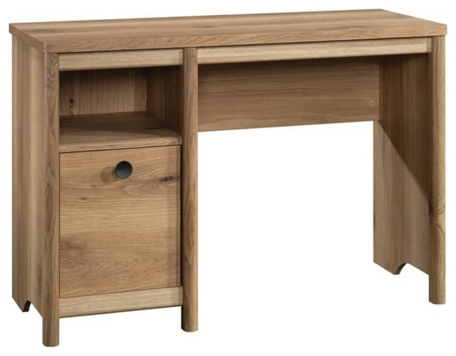 Sauder Dover Edge Transitional Engineered Wood Desk in Timber Oak ...