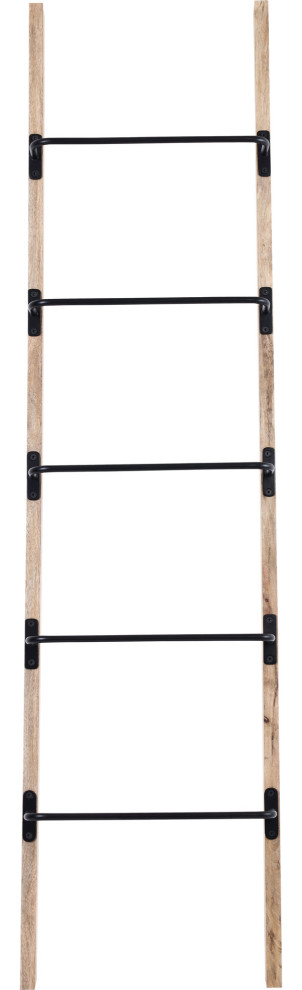 Ren Wil SHE033 Marieta 18" Mango Ladder Rack - Industrial - Towel Racks ...