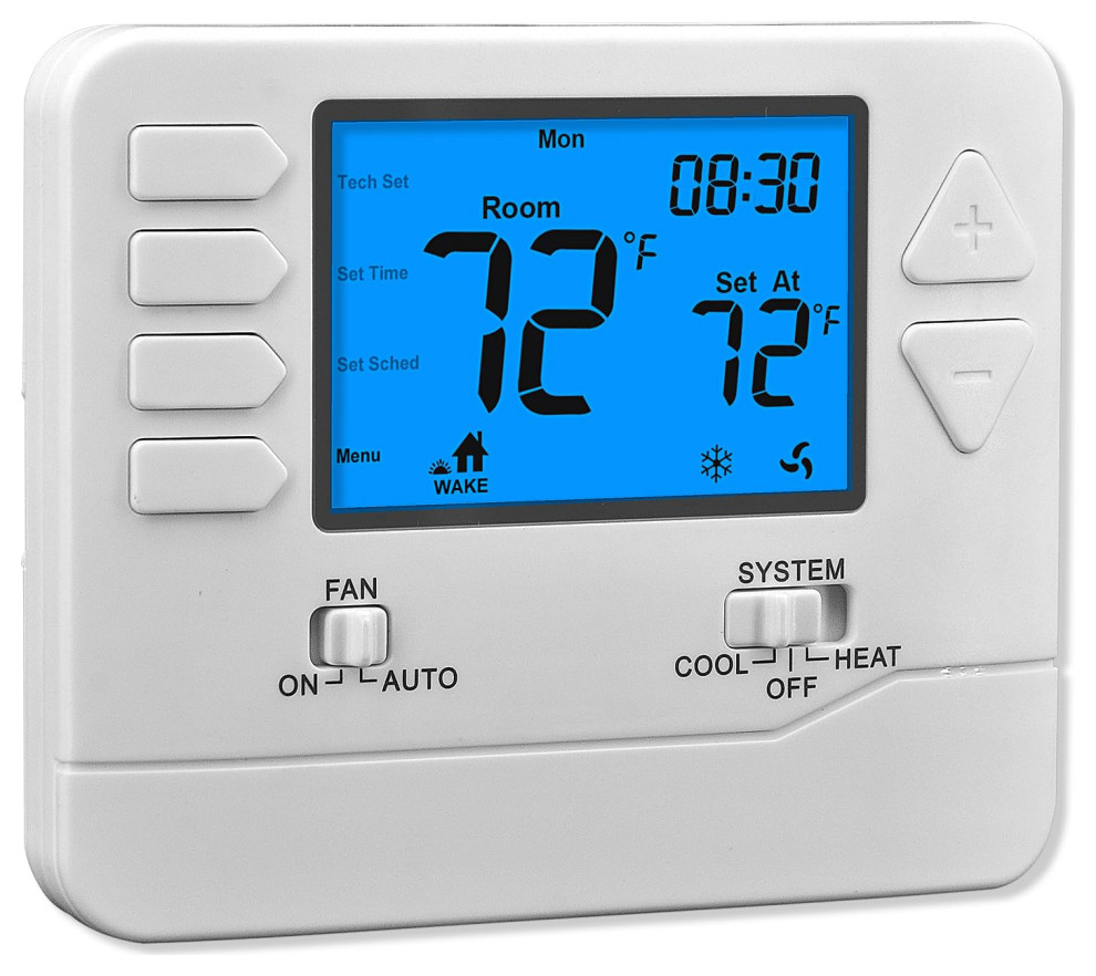 Thermostats, 5-1-1 Day Programmable Thermostat for Home, up to 1 Heat ...
