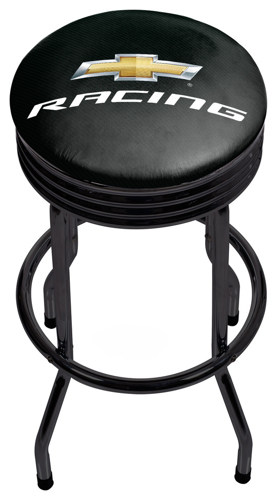 Chevrolet Black Ribbed Bar Stool, Chevy Racing - Contemporary - Bar ...