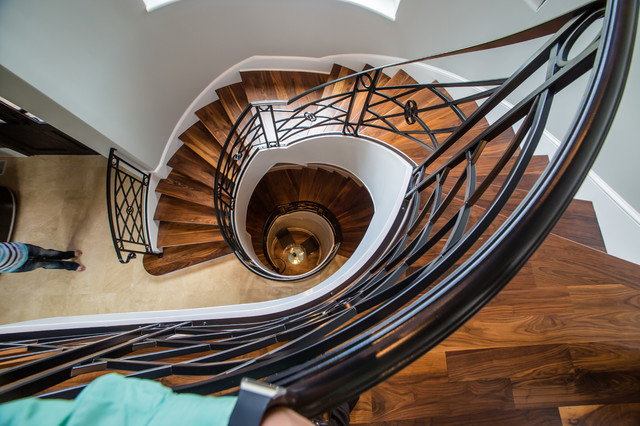 Curved staircase - Traditional - Staircase - Charlotte - by AndronX ...