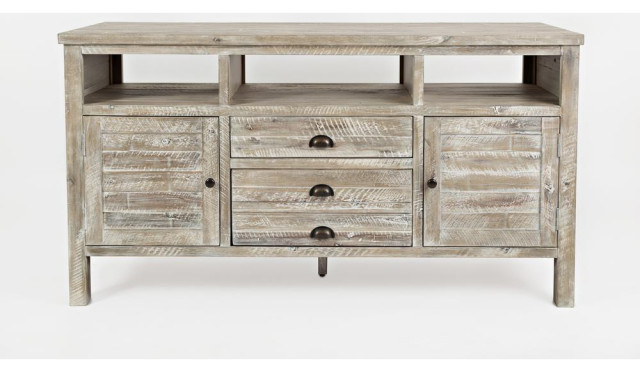 Artisan's Craft 60 Media Console - Washed Grey - Modern - Media ...