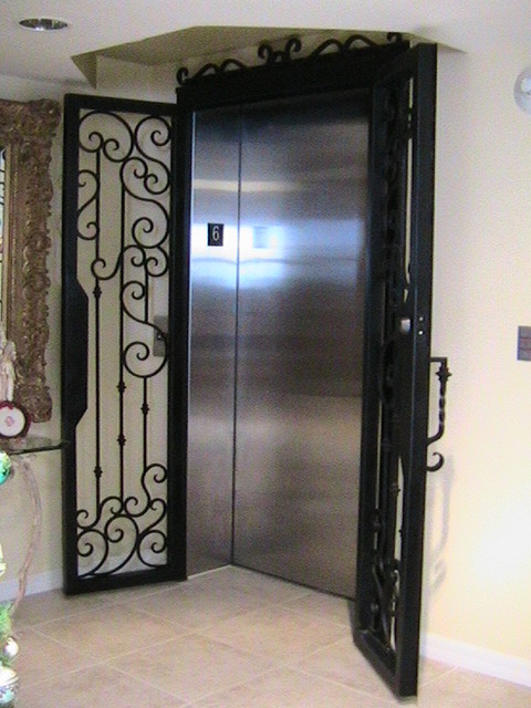 Forge Iron Designs Wrought Iron Elevator Door