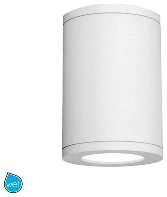 WAC Lighting Tube 9.5" Wet Rated LED Flush Mount 2700K Narrow Beam in ...
