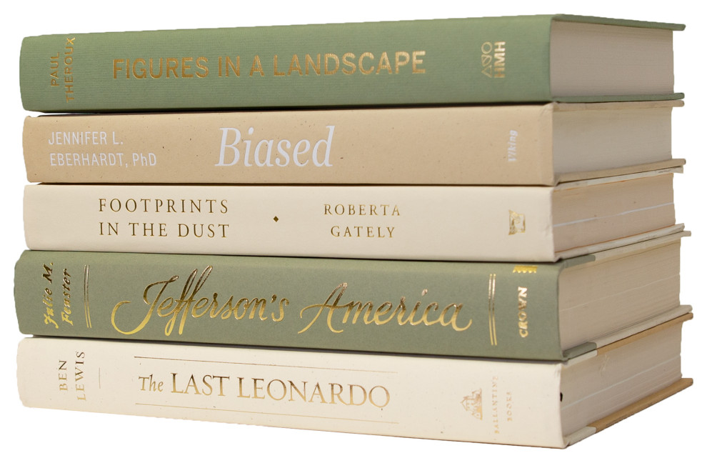 Modern Savannah Book Stack, 5-Piece Set - Traditional - Books - by ...