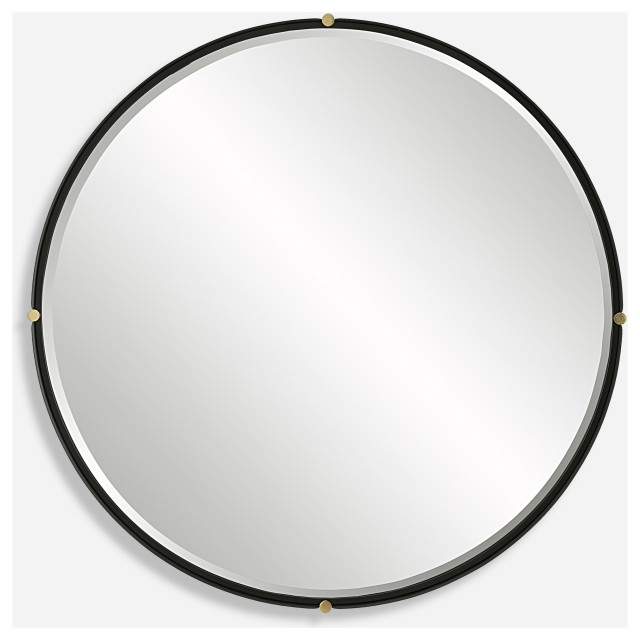 Bonded Round Mirror - Contemporary - Wall Mirrors - by Uttermost | Houzz
