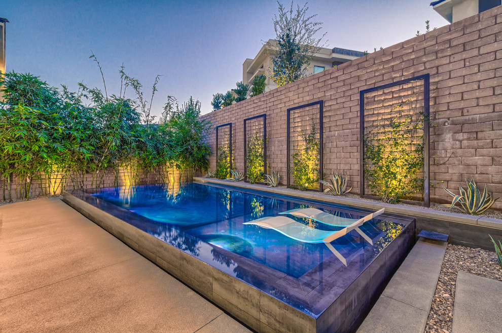 Raised Rim Flow Plunge Pool - Las Vegas - by Watters Aquatech Pools ...