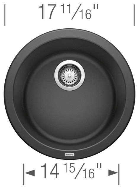 Blanco 511631 Rondo 18-1/8" Drop In Single Basin Composite ...