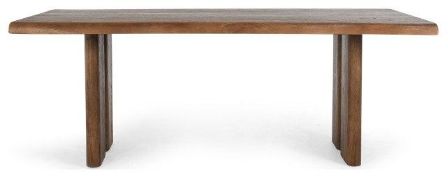 Holmes 80" Mango Wood Dining Table, Brown - Transitional - Dining ...