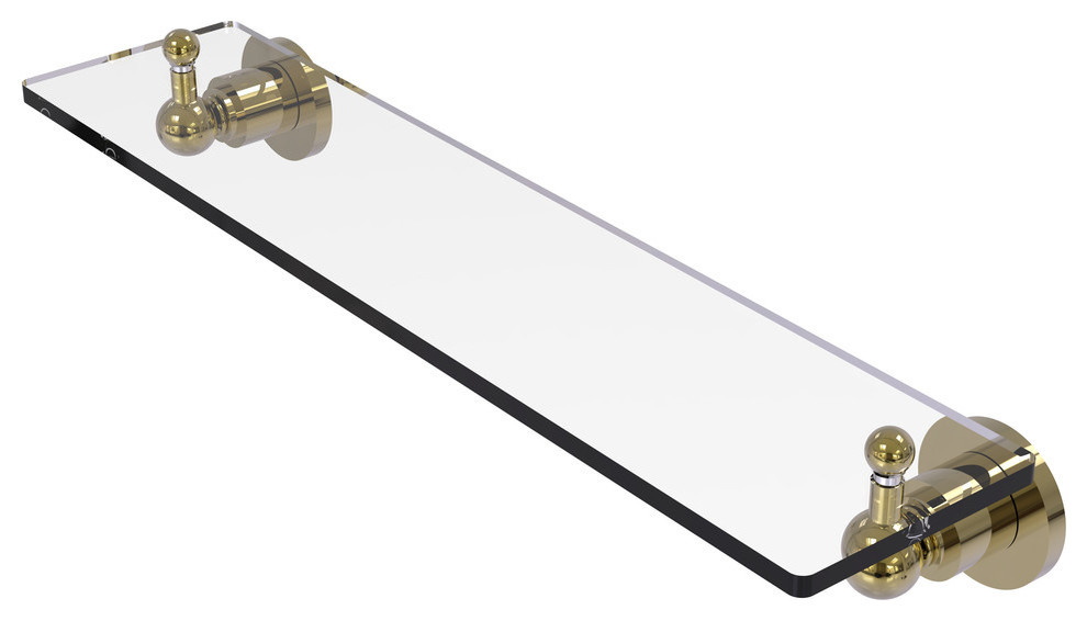Astor Place 22 " Glass Vanity Shelf With Beveled Edges - Traditional ...