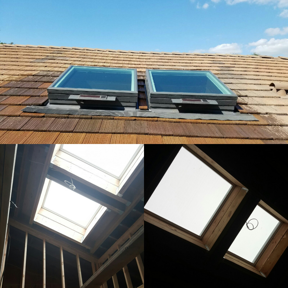 Skylgiht opening retro-fit and Velux VMS unit in Dana Point, Ca. - Los ...