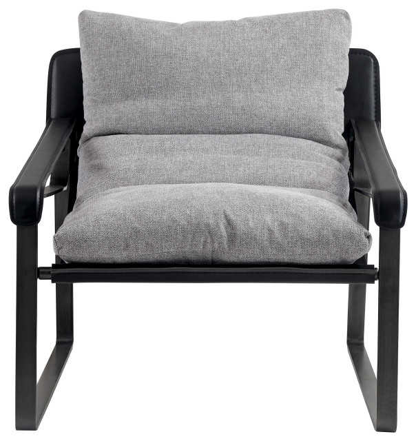 Connor Fabric Club Chair Snowfolds Gray - Industrial - Armchairs And ...