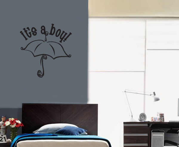 It's a Boy Vinyl Wall Decal ce010itsaboyviii, 48 in. - Contemporary ...