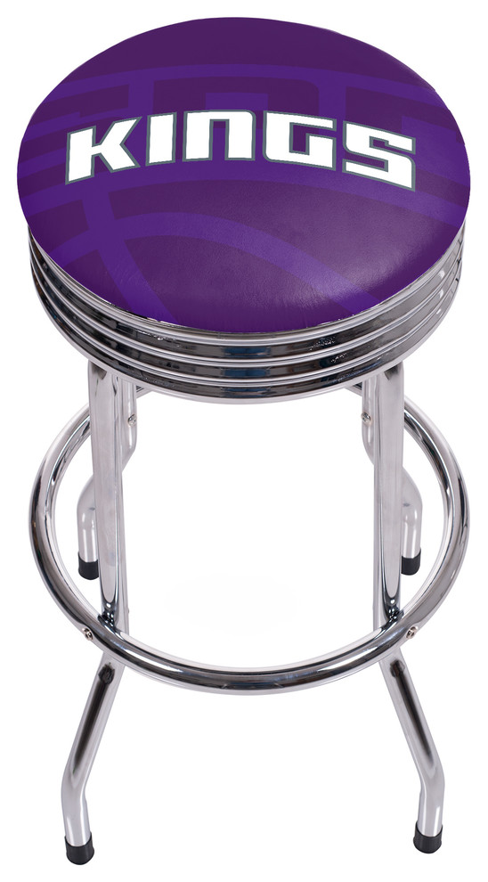 NBA Chrome Ribbed Bar Stool, Fade, Sacramento Kings - Contemporary ...