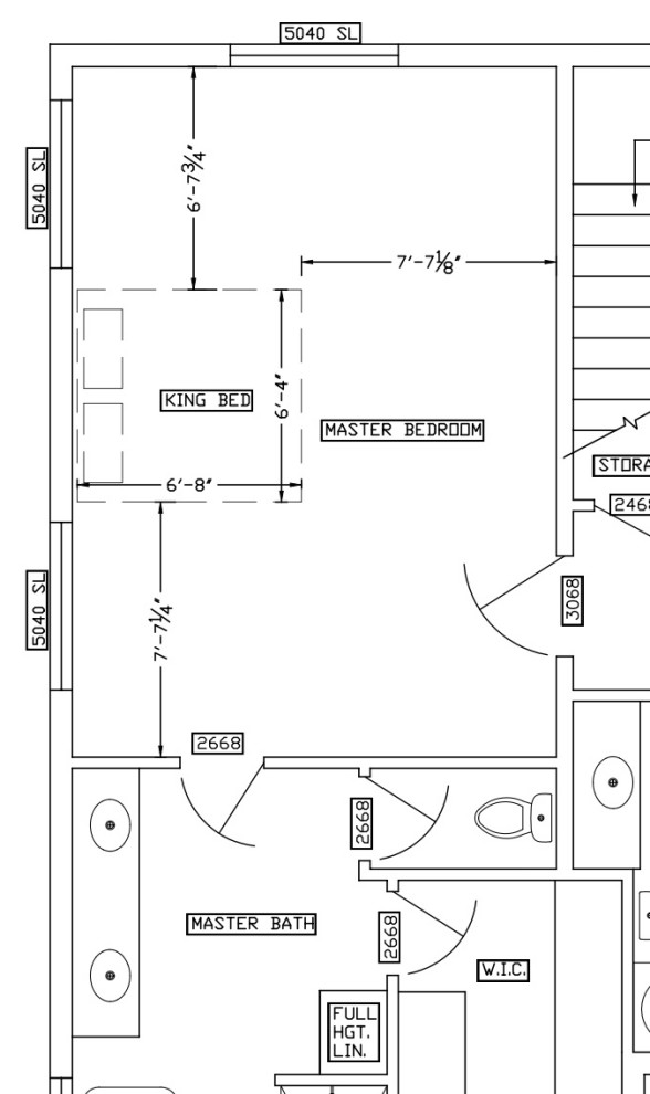 Large Master bedroom layout