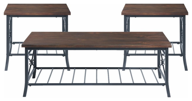 Picket House Furnishings Percy 3PC Occasional Table Set - Industrial ...