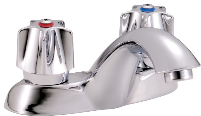 Delta 21C Two Handle Centerset Bathroom Faucet, Less Pop-Up, Chrome ...