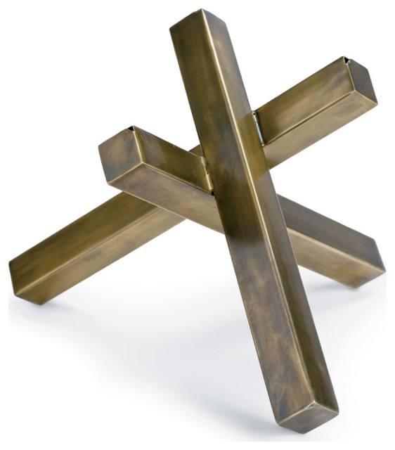 Intersecting Sculpture, Brass - Contemporary - Decorative Objects And ...