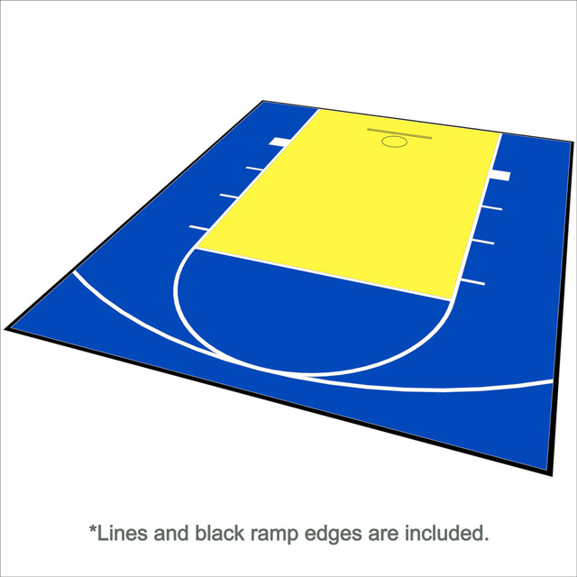 Outdoor Basketball Half Court Kit 20ft x 24ft -Lines and Edges Included ...
