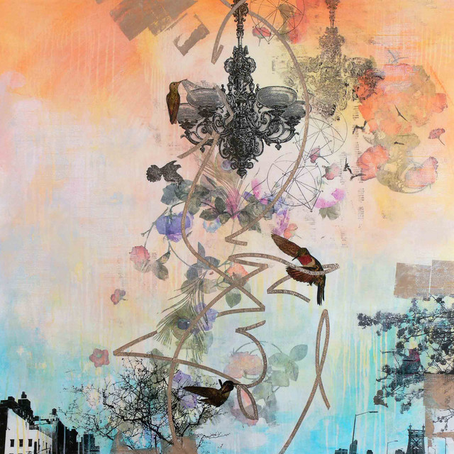 "Chandelier" Painting Print on Canvas by Tracy Silva Barbosa, 32"x32 ...