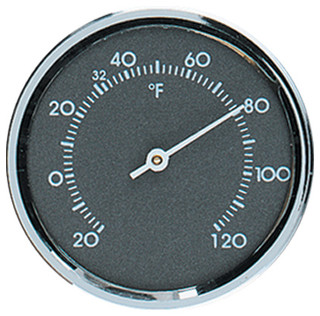 Analog Thermometer With Gray Scale - Modern - Decorative Thermometers ...