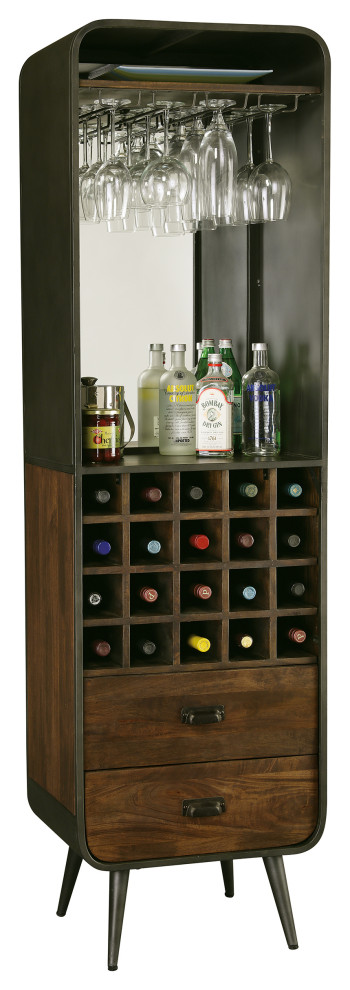 Howard Miller Aged Century Wine and Bar Cabinet - Midcentury - Wine And ...