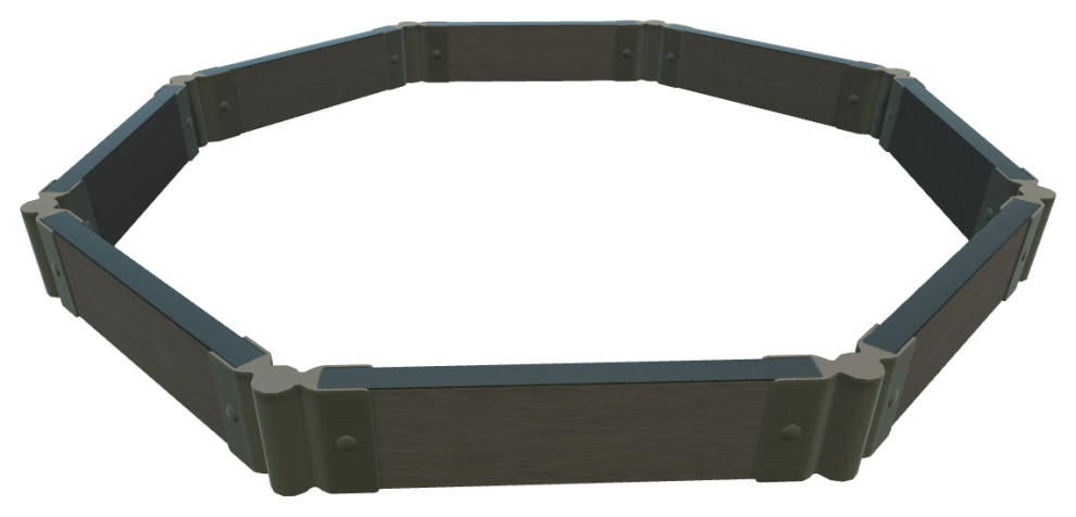 Weathered Wood 5'x5'x5.5" 'St. John Baptistry' Raised Garden Bed ...