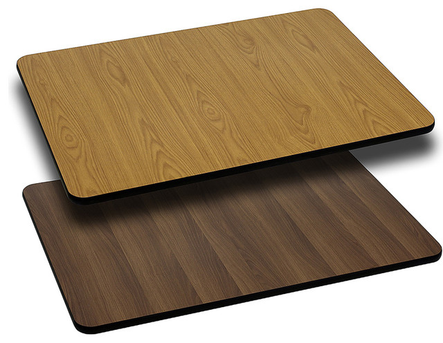 30'' x 60'' Rectangular Table Top with Natural or Walnut Reversible ...