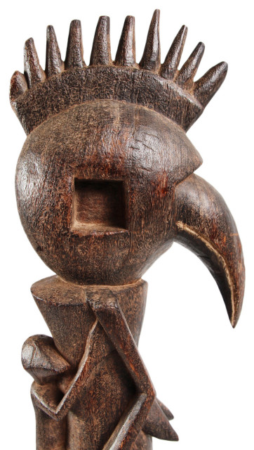 Consigned Afo Nigerian Bird Figure Female - Contemporary - Decorative ...
