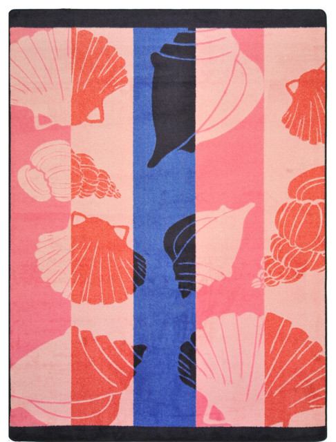 Seashell Lagoon 5'4" X 7'8" Area Rug, Color Multi - Beach Style - Rugs ...