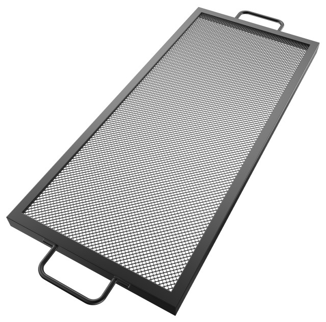 VEVOR Rectangle Cooking Grate Fire Pit Grill 32x15-inch Fire Pit ...