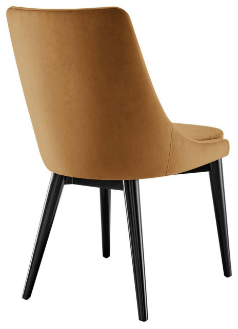 Viscount Performance Velvet Dining Chair - Contemporary - Bar Stools ...