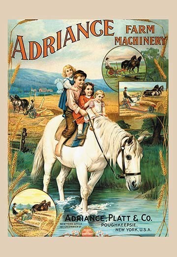Adriance Farm Machinery, 12" x 18" - Farmhouse - Prints And Posters ...