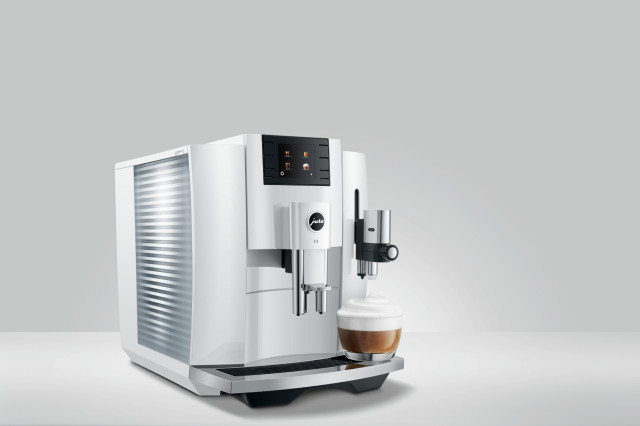 Jura E8 Piano White Automatic Coffee Machine - Transitional - Coffee ...