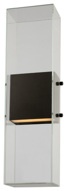 Aria Large LED ADA Wall Sconce, Matte Black - Transitional - Wall ...
