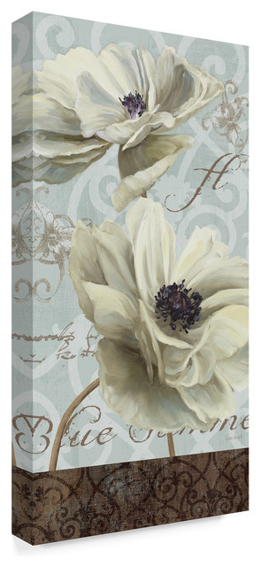 Lisa Audit 'Blue Summer IV' Canvas Art, 32"x16" - Contemporary - Prints ...