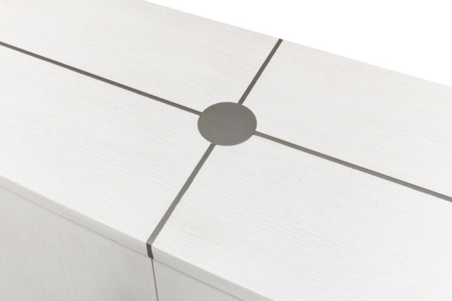 Extra Long Sideboard Buffet Barton Cabinet Working White - Transitional ...