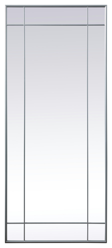 French Panel Full Length Mirror 30x70" - Transitional - Floor Mirrors ...
