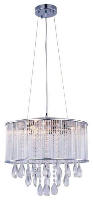 Elegant Lighting Noble Collection Chandelier, Royal Cut Crystals ...