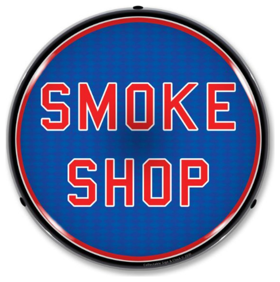 2009S1134 Smoke Shop Led Lighted Sign - Contemporary - Wall Clocks - by ...