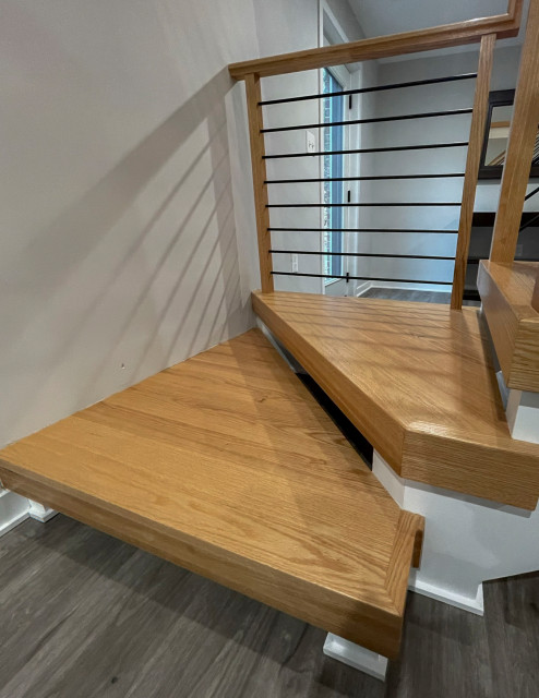 99_Modern & Open L-Shape-Winder Stair, Arlington VA 22207 - Staircase ...