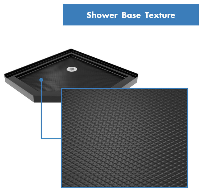 DreamLine SlimLine Neo-Angle Shower Base, DLT-2040400-88, Black ...