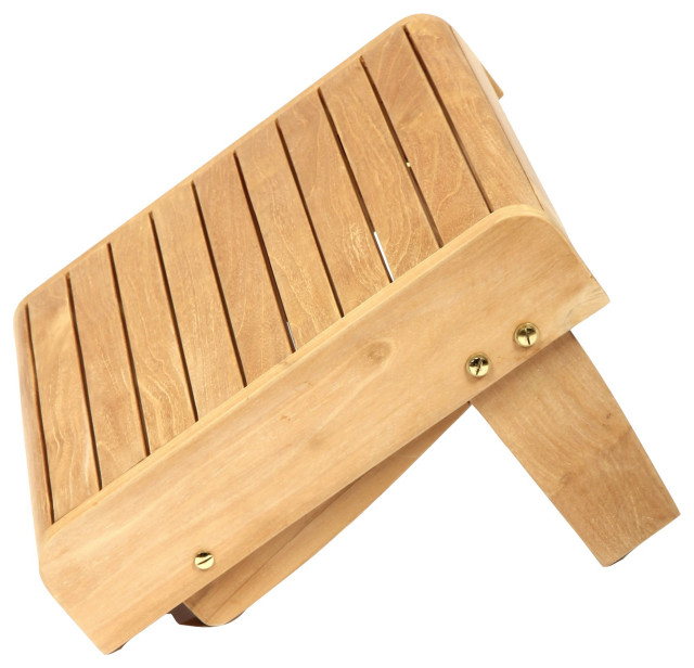 Teak Footstool / Leg Rest Adirondack - Transitional - Outdoor ...