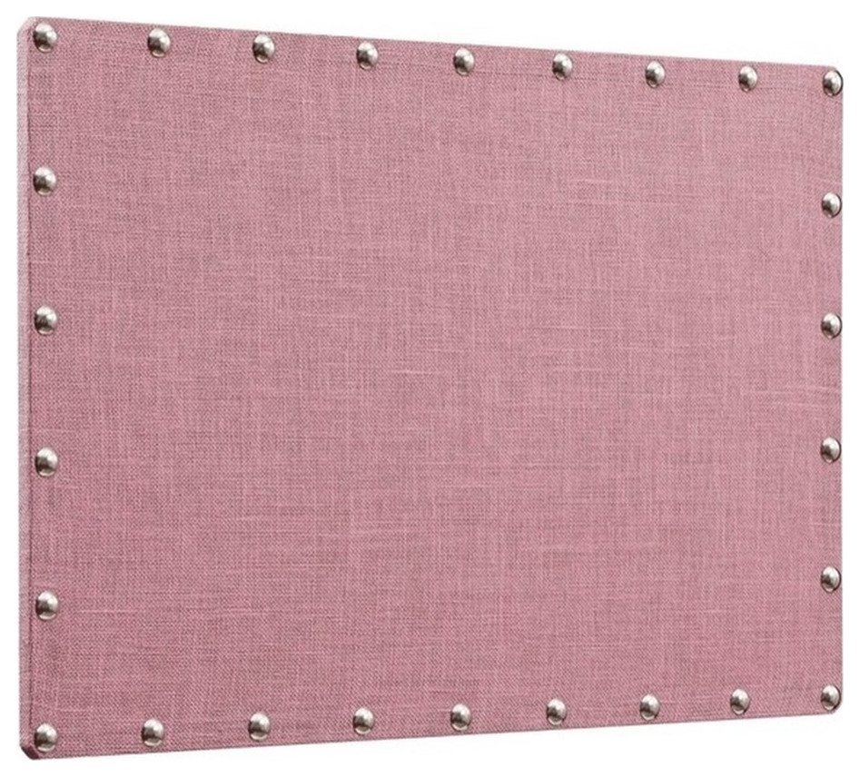 Linon Burlap Office Bulletin Board in Pink - Bulletin Boards And ...