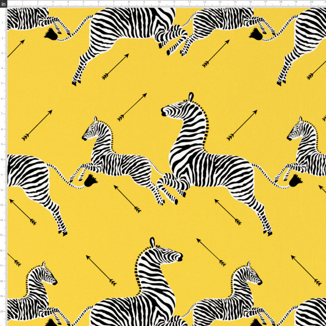 Red from Scalamandre by Cloth & Company Holland Bench, Zebras, One Size ...