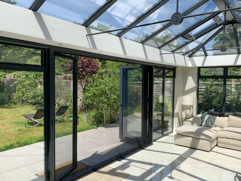 Distinction XL: Star of Hybrid Install - Contemporary - Sunroom ...