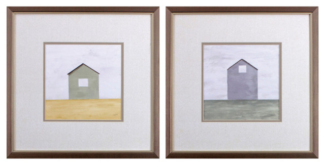 Rural Simplicity Wall Art, 2-Piece Set - Contemporary - Prints And ...